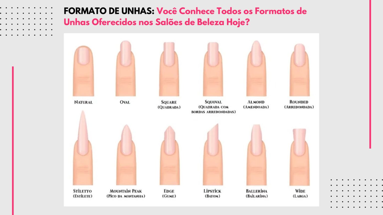 12 Formatos de Unhas
